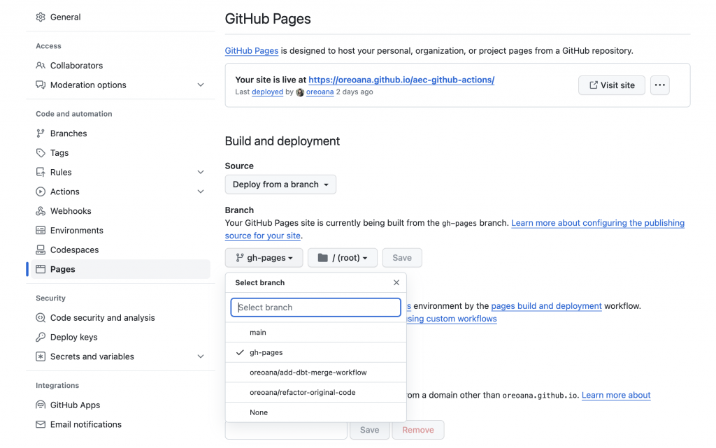 dbt & GitHub Actions, part 2 - Analytics Engineers Club